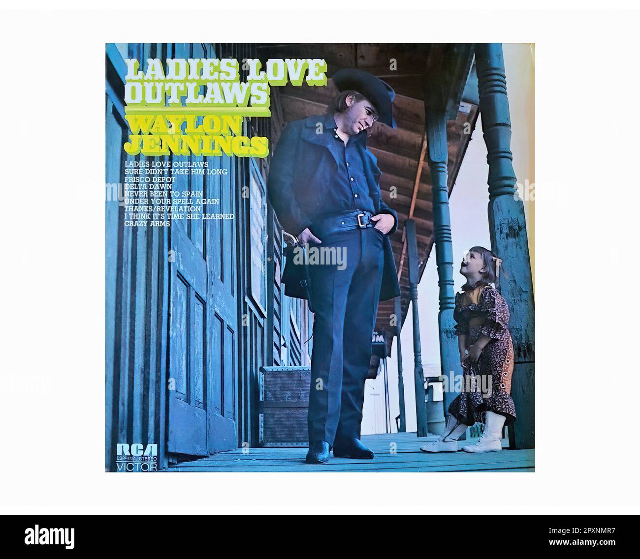 Waylon Jennings - Ladies Love Outlaws - Vintage L.P Music Vinyl Record ...