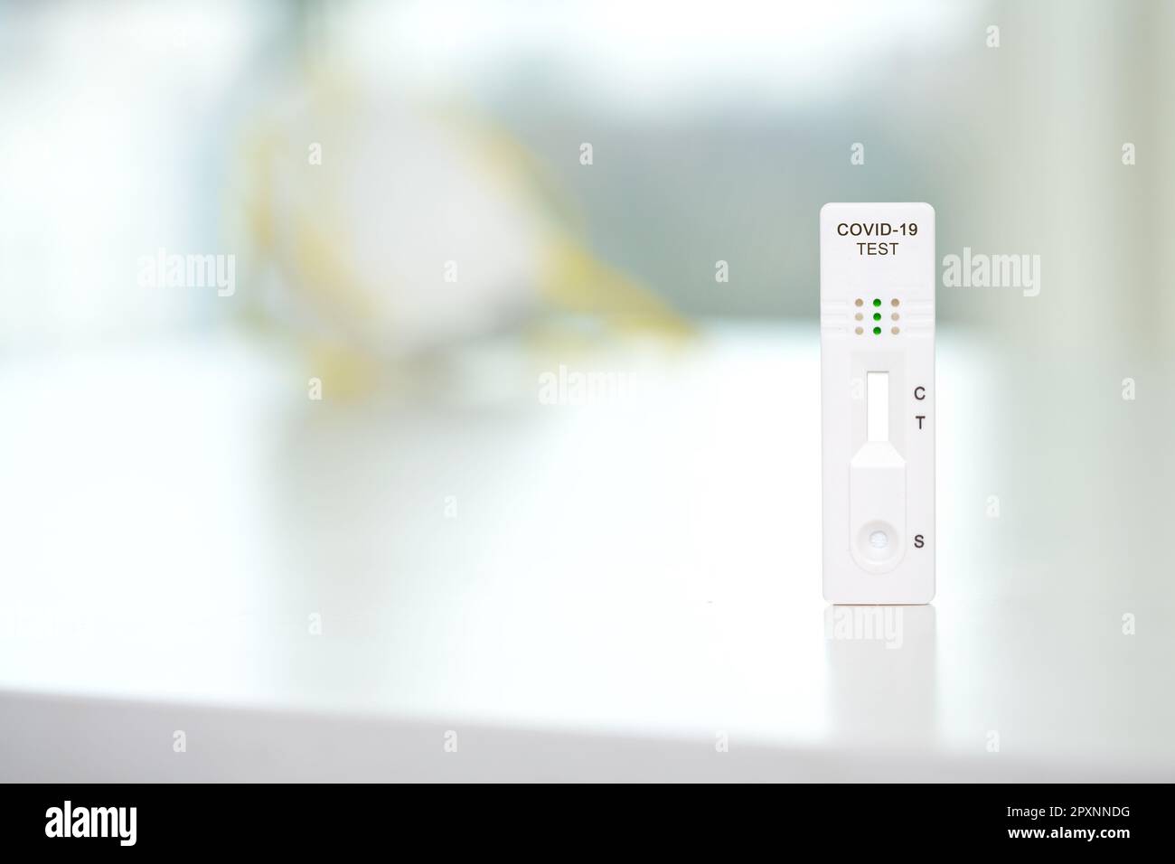 Covid rapid antigen nasal test. Self test at home or at corona test ...