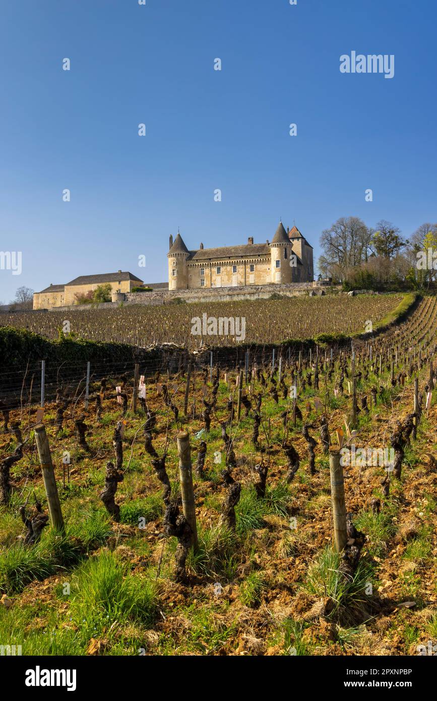 Chateau de Rully castle, Saone-et-Loire departement, Burgundy, France ...