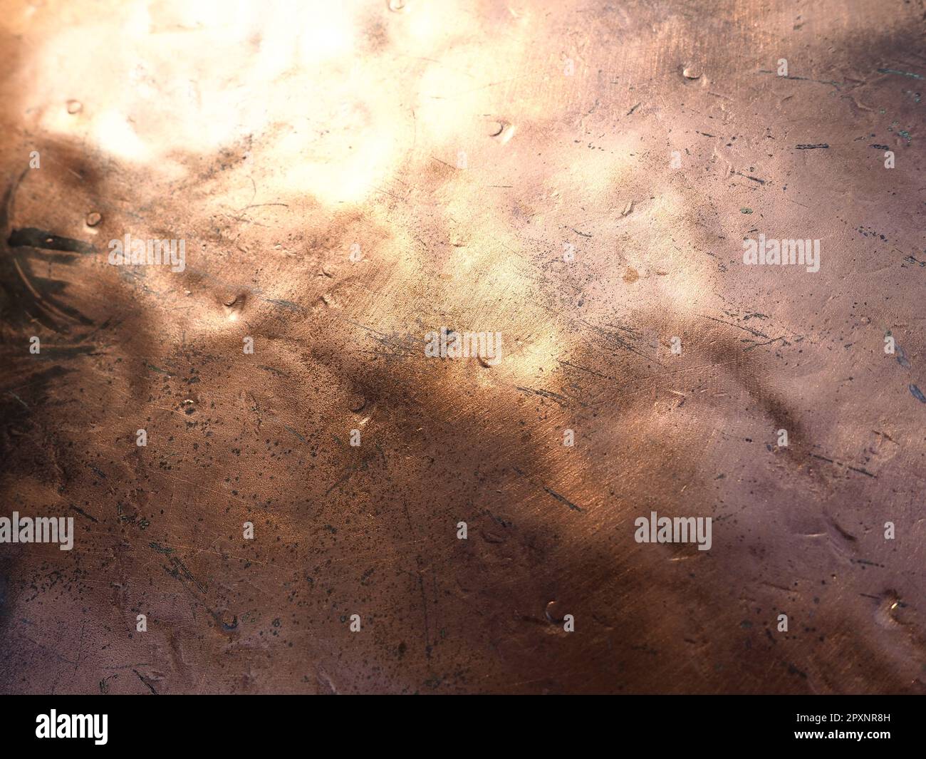 Metal bronze textured plate. Bronze or copper polished surface with ...