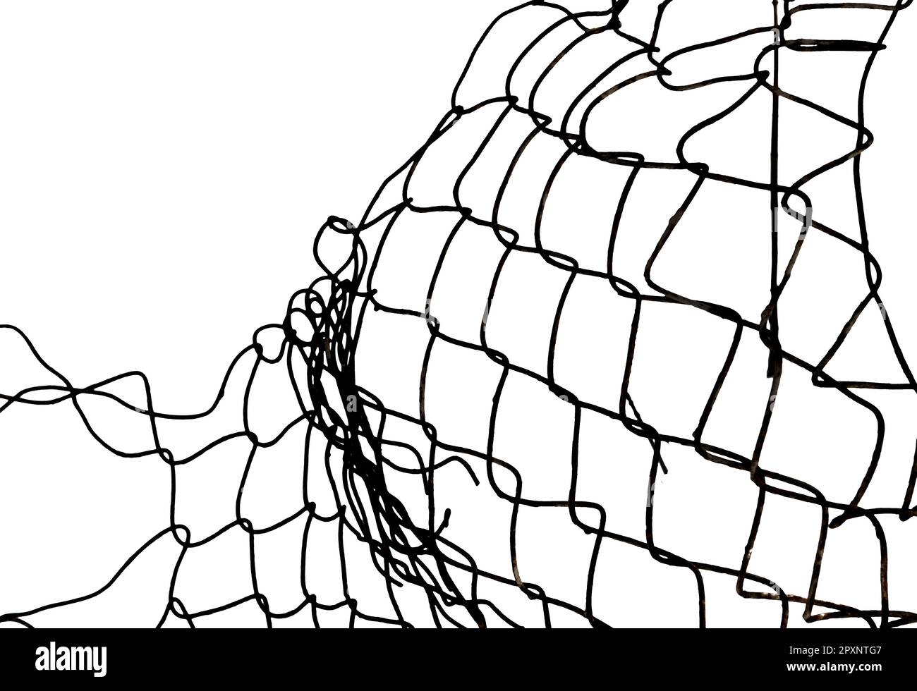 Torn hole in wire mesh hi-res stock photography and images - Alamy