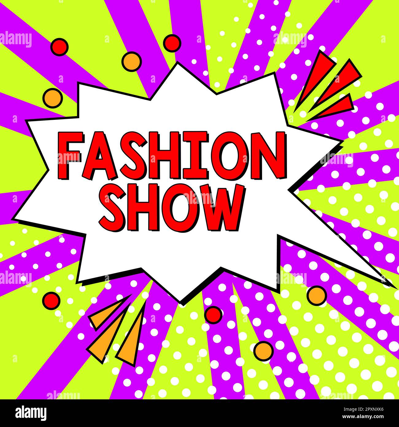 Hand writing sign Fashion Show, Business showcase exibition that ...