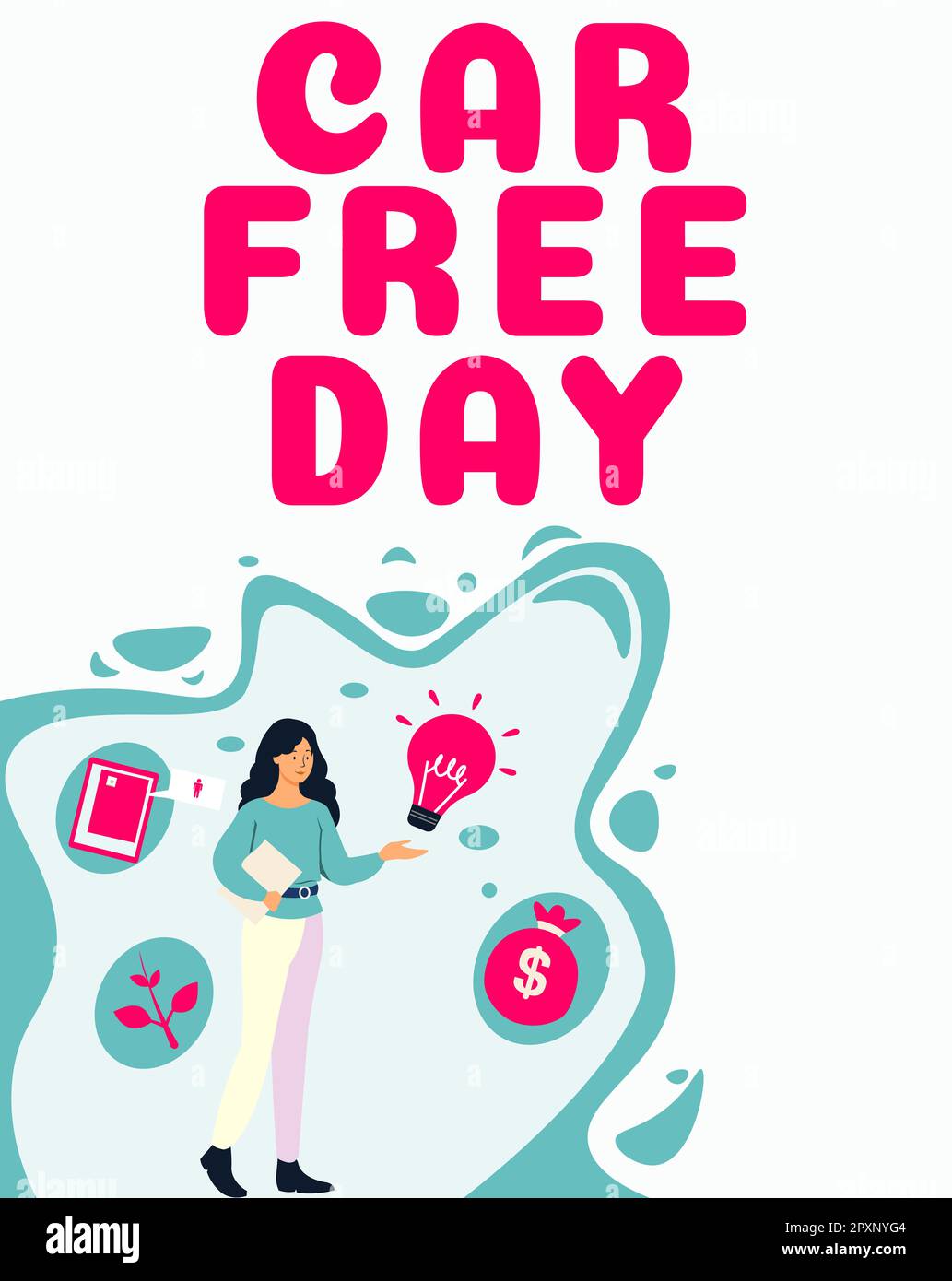 Text showing inspiration Car Free Day, Concept meaning Environment ...