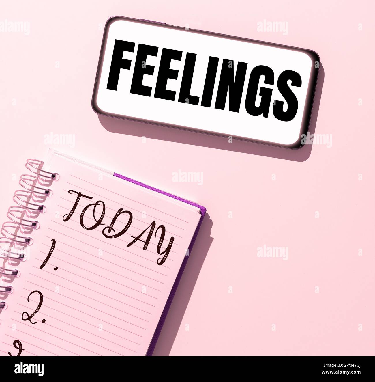 Conceptual caption Feelings, Business idea causing happy positive ...