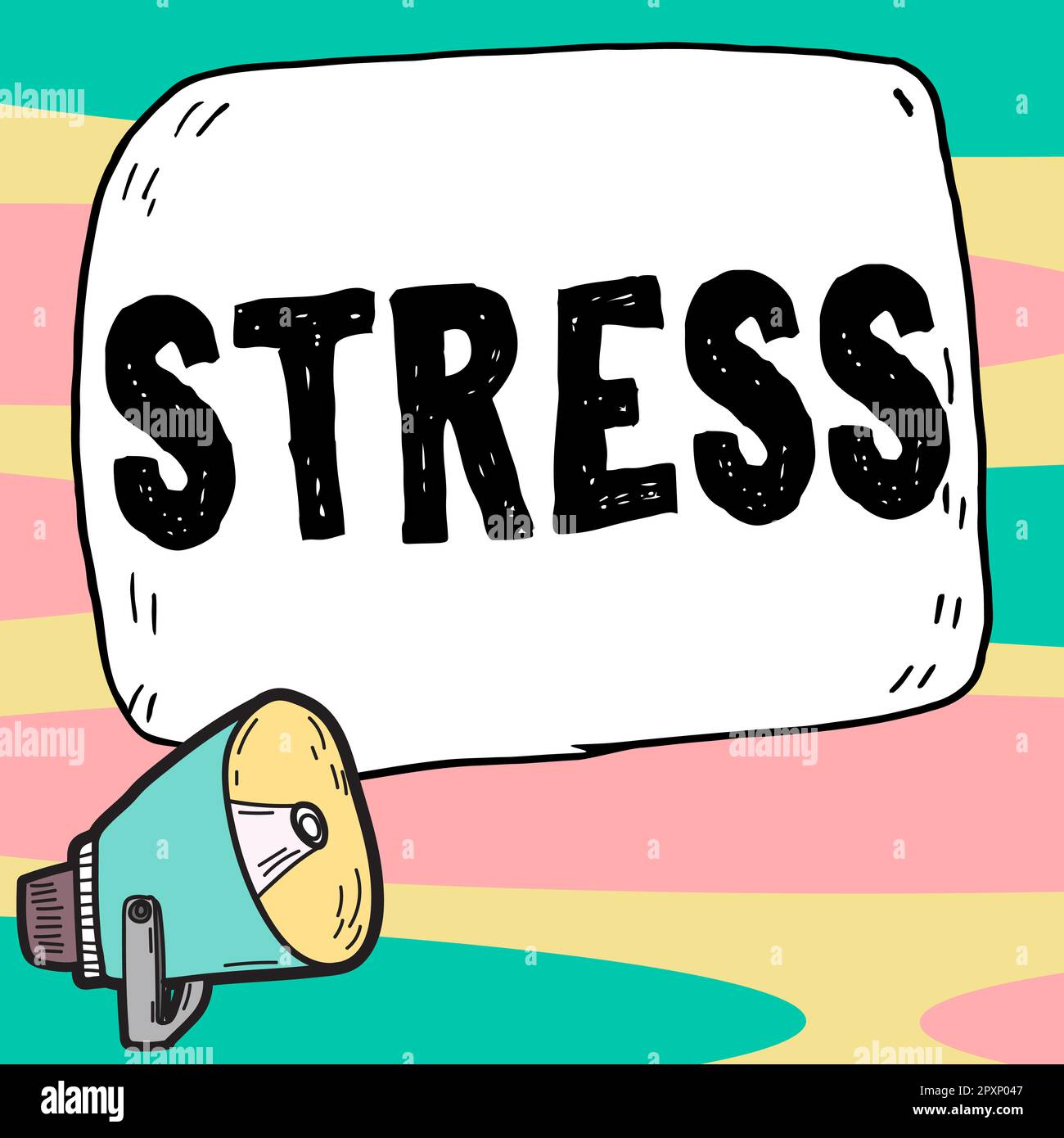 Conceptual display Stress, Business showcase a physical chemical or ...