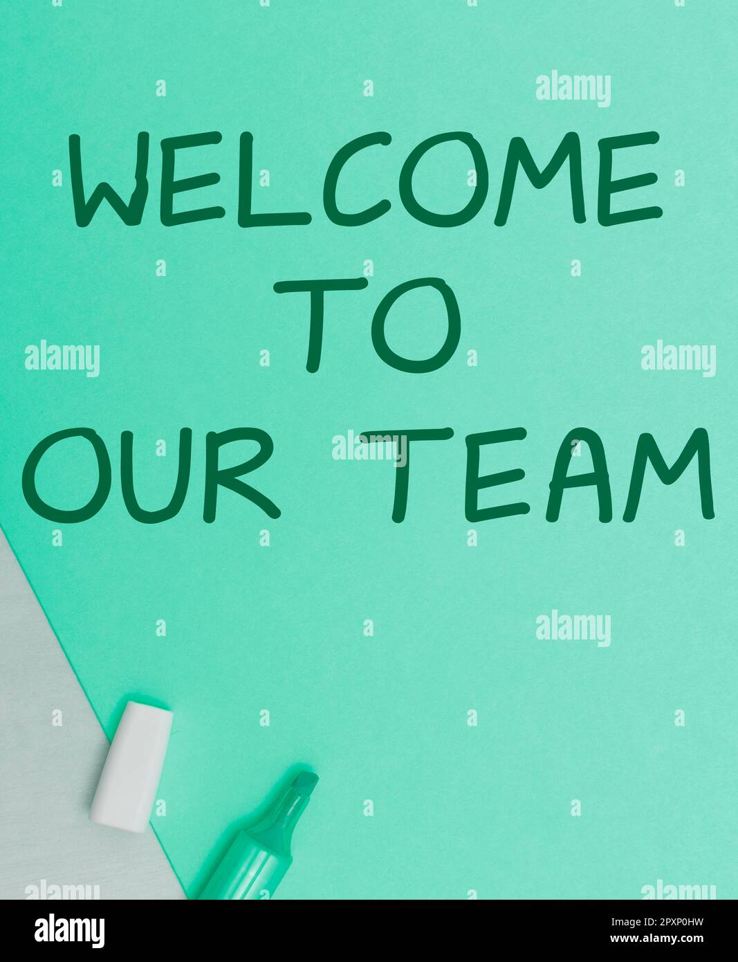 Sign displaying Welcome To Our Team, Business concept introducing ...