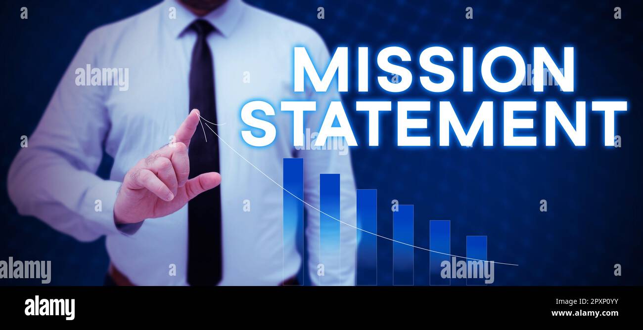 Text showing inspiration Mission Statement, Conceptual photo Formal ...