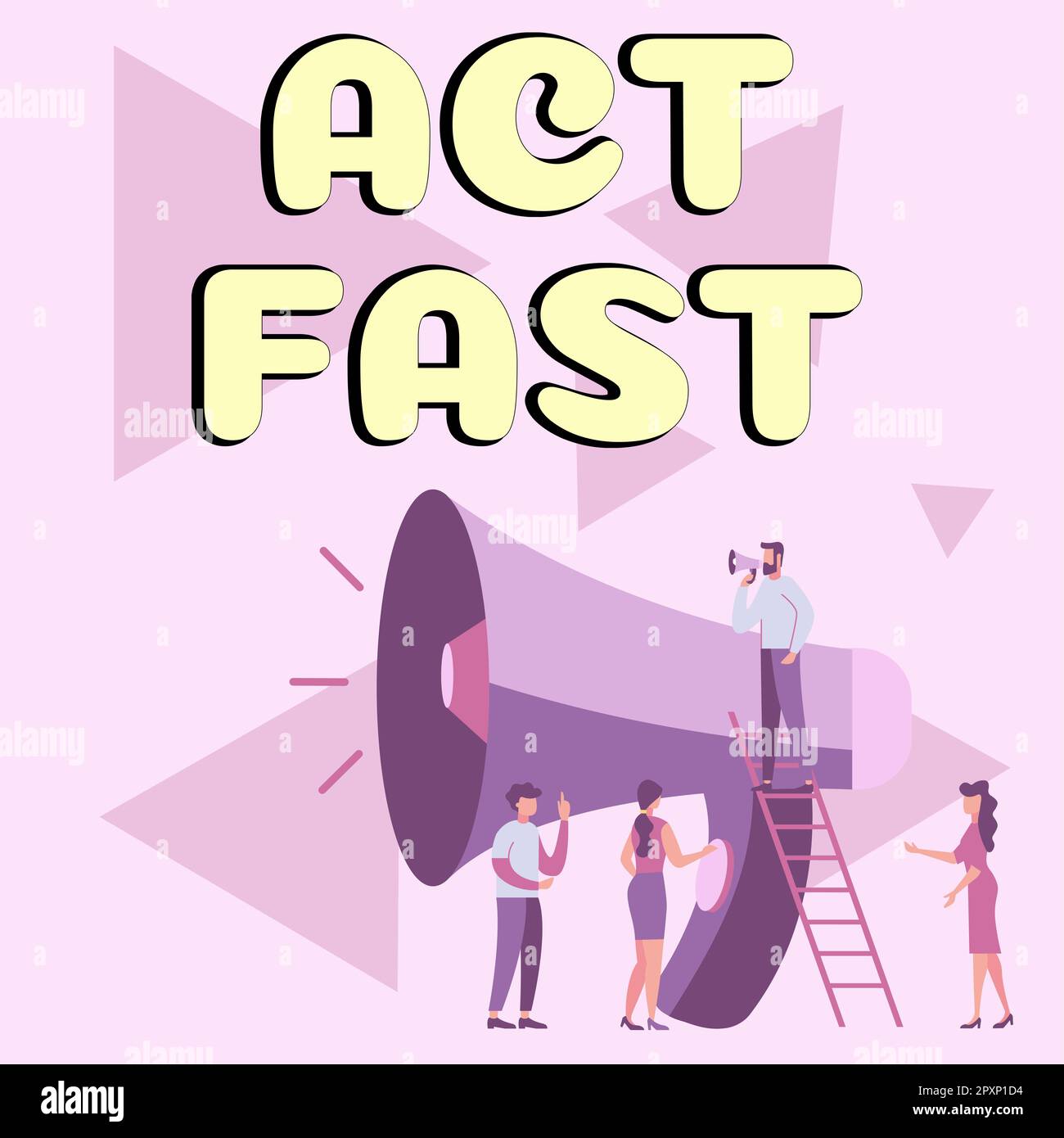 Text caption presenting Act Fast, Concept meaning Voluntarily move in ...