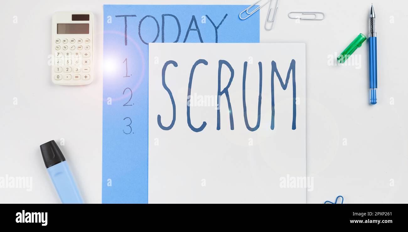 Inspiration showing sign Scrum, Conceptual photo handwriting as ...