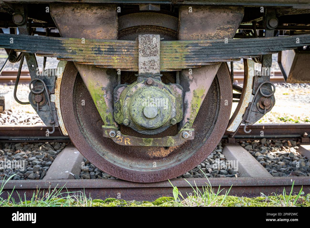 Wheel rail hi-res stock photography and images - Alamy
