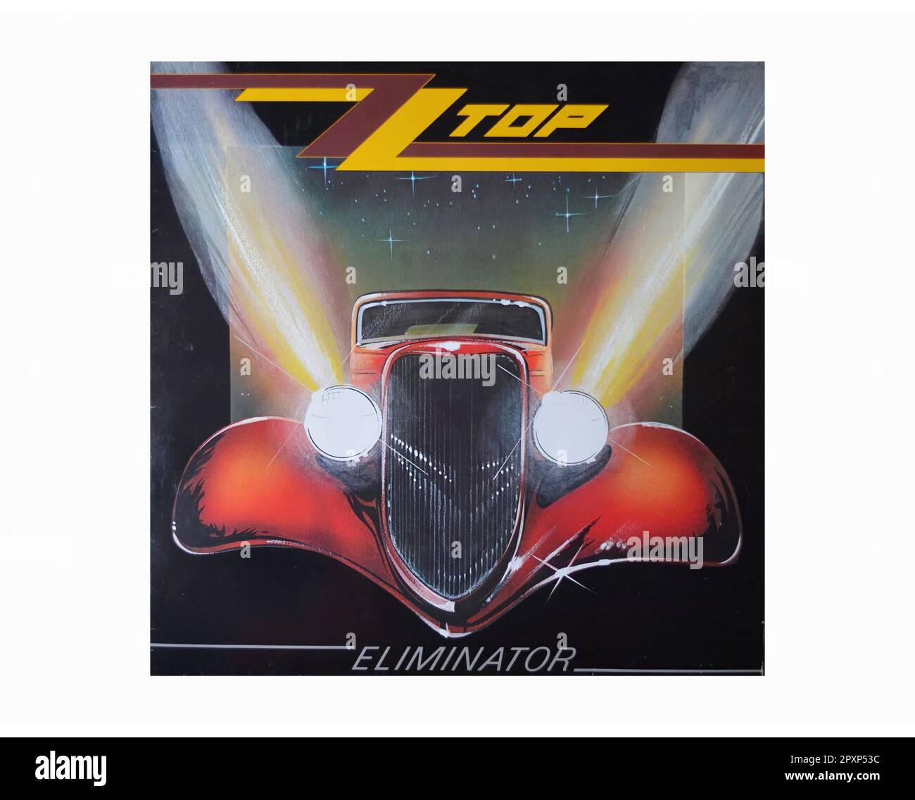 ZZ Top - Eliminator - Vintage L.P Music Vinyl Record Stock Photo - Alamy