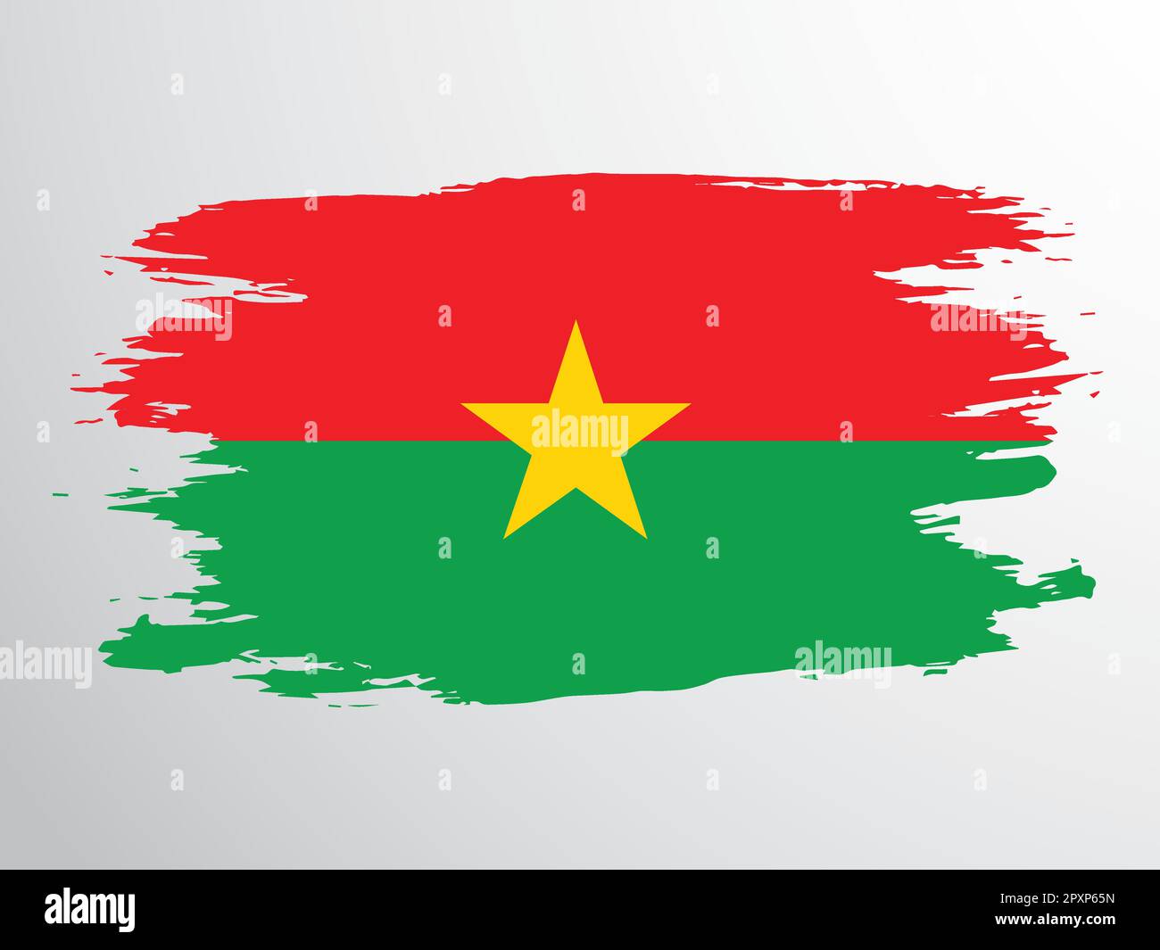 Burkina faso flag hand Stock Vector Images - Alamy