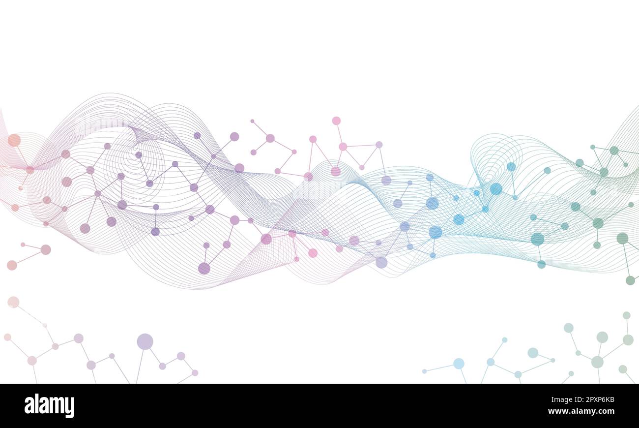 Background with molecular structure Stock Vector Image & Art - Alamy