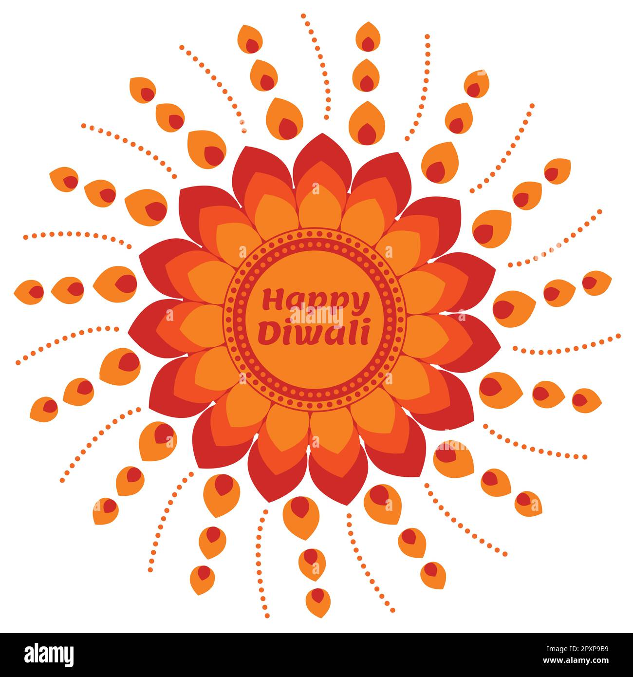 Happy Diwali art, Happy Diwali vector art, Diwali vector Illustration ...