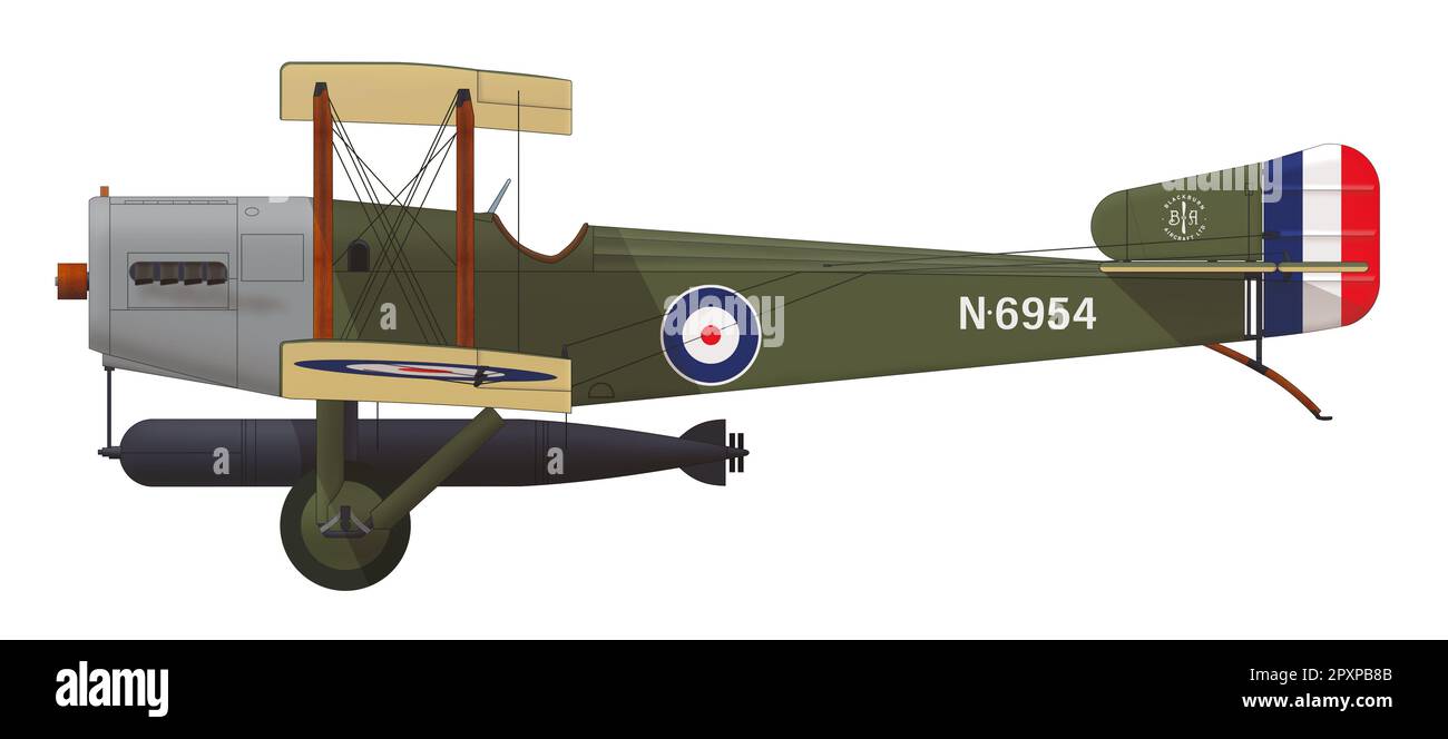 Sopwith T.1 Cuckoo (N6954) of the 201st Squadron RAF, Summer 1918 Stock ...