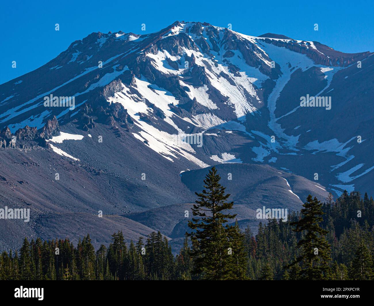Mt. Shasta, California, USA - July 17, 2022: Views of Mt. Shasta ...
