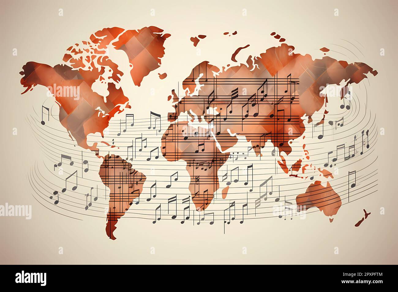 A globe and musical instruments hi-res stock photography and images - Alamy