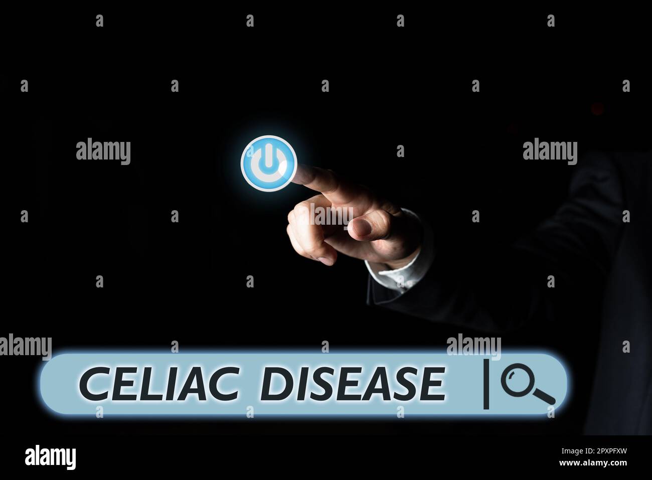 Hand writing sign Celiac Disease, Word Written on Small intestine is ...