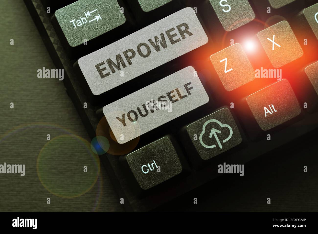 Conceptual caption Empower Yourself, Business overview taking control ... Conceptual caption Empower Yourself, Business overview taking control ...