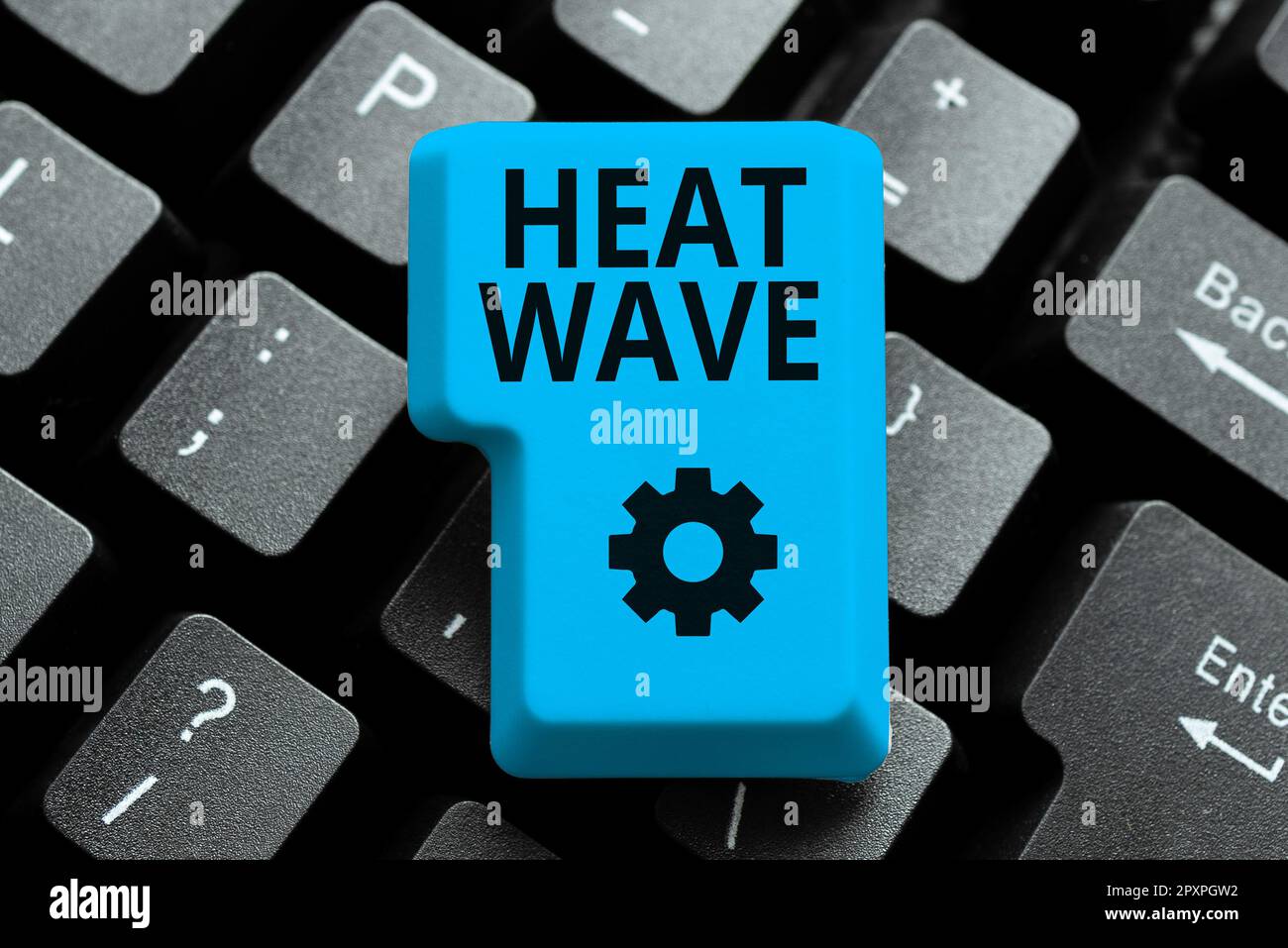Hand writing sign Heat Wave, Business idea a prolonged period of ...