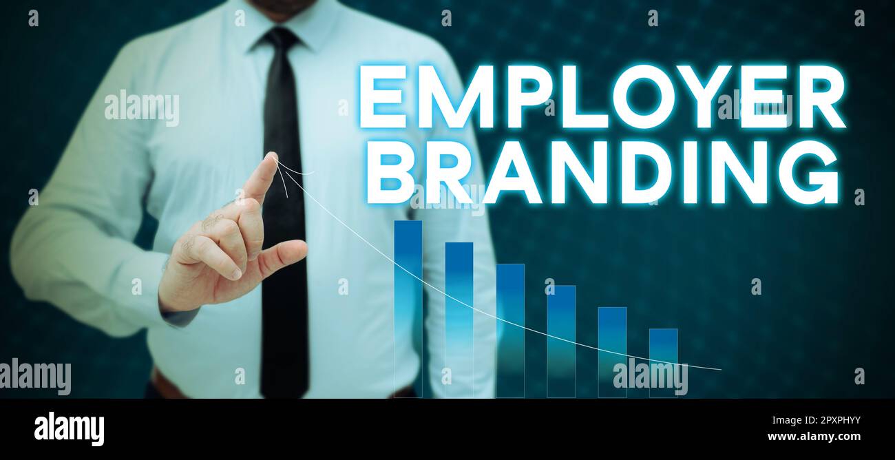 Text caption presenting Employer Branding, Conceptual photo Process of ...