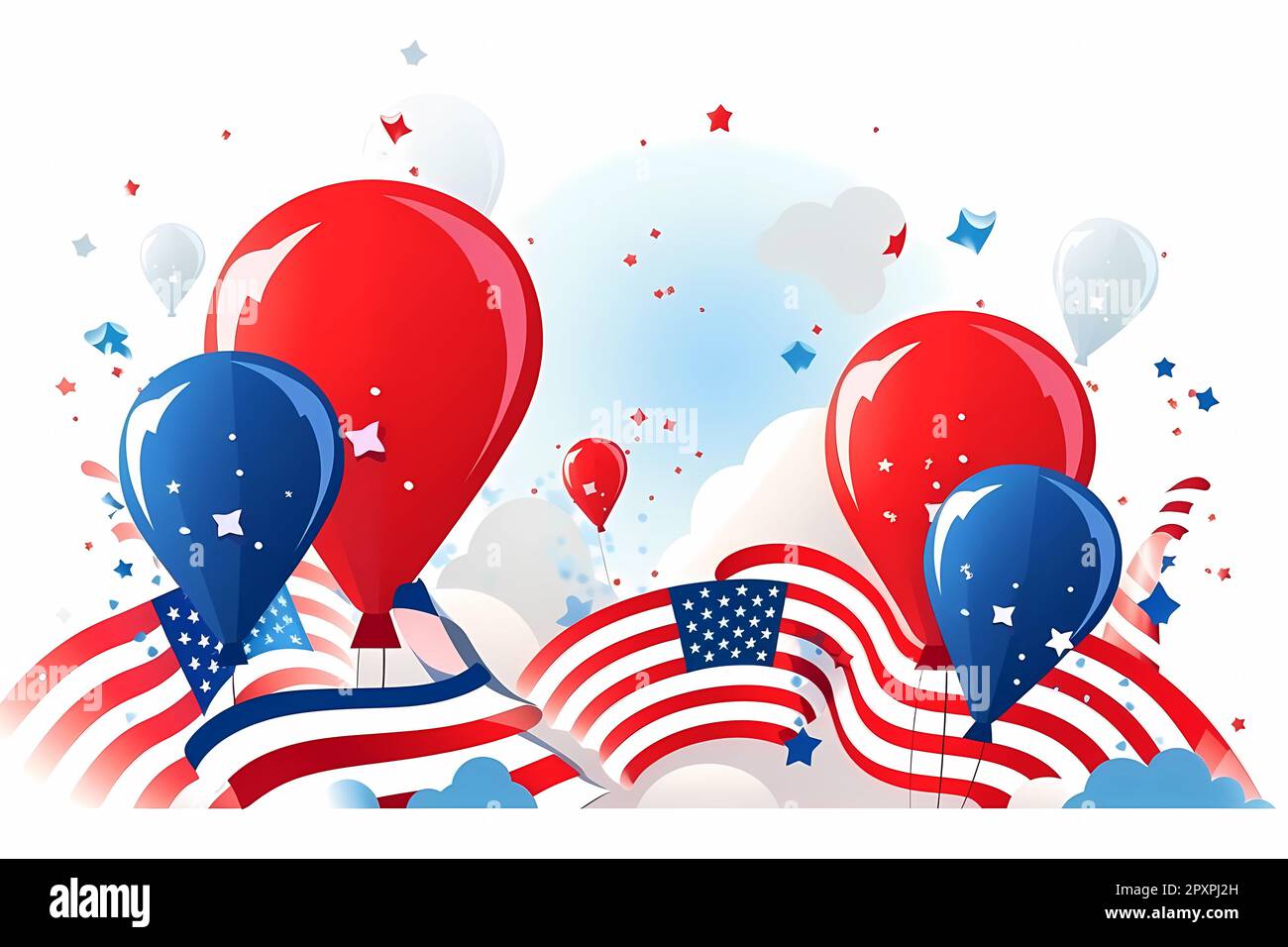 Patriotic symbols day Cut Out Stock Images & Pictures - Alamy
