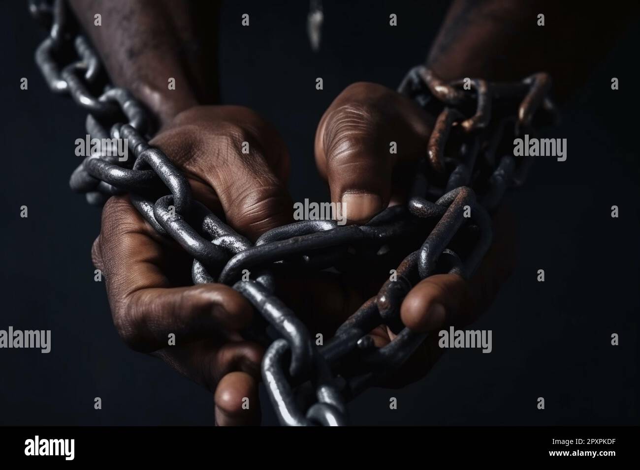 Slaves slave chain chained hi-res stock photography and images - Alamy