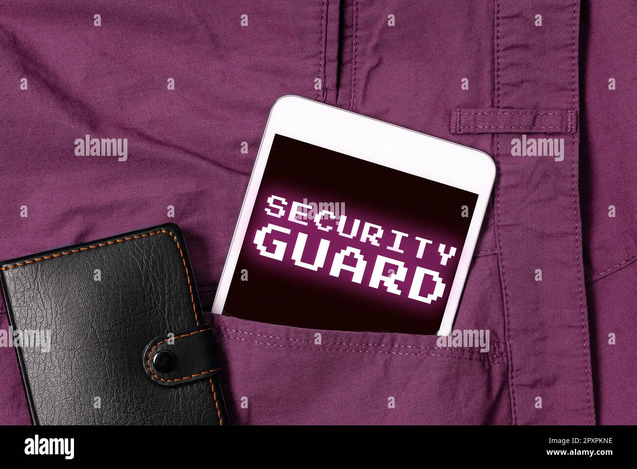 Handwriting text Security Guard, Business idea tools used to manage ...