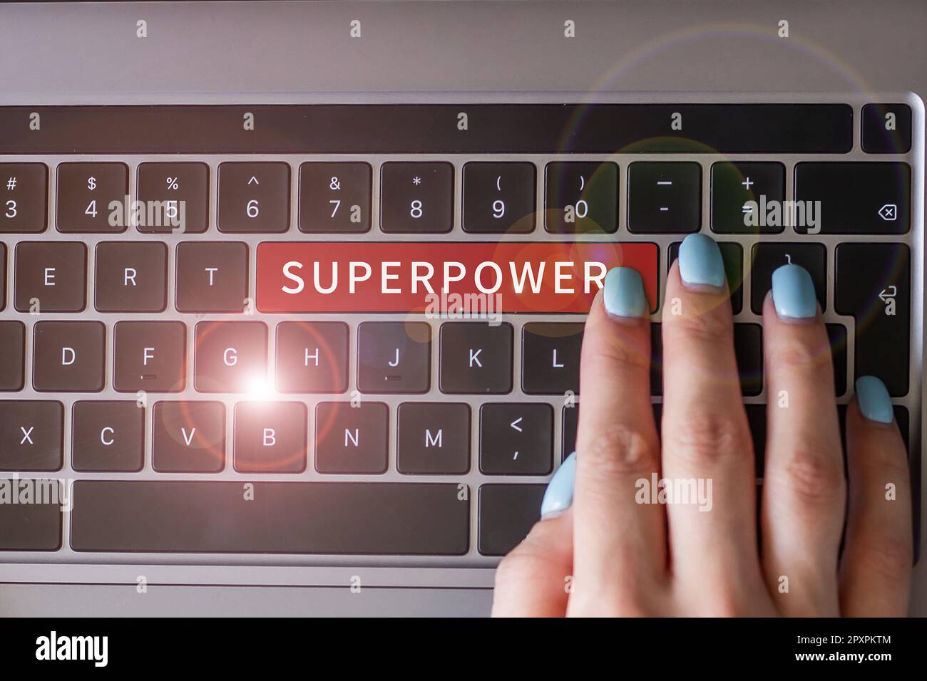 Hand writing sign Superpower, Word for a power or ability of a kind ...