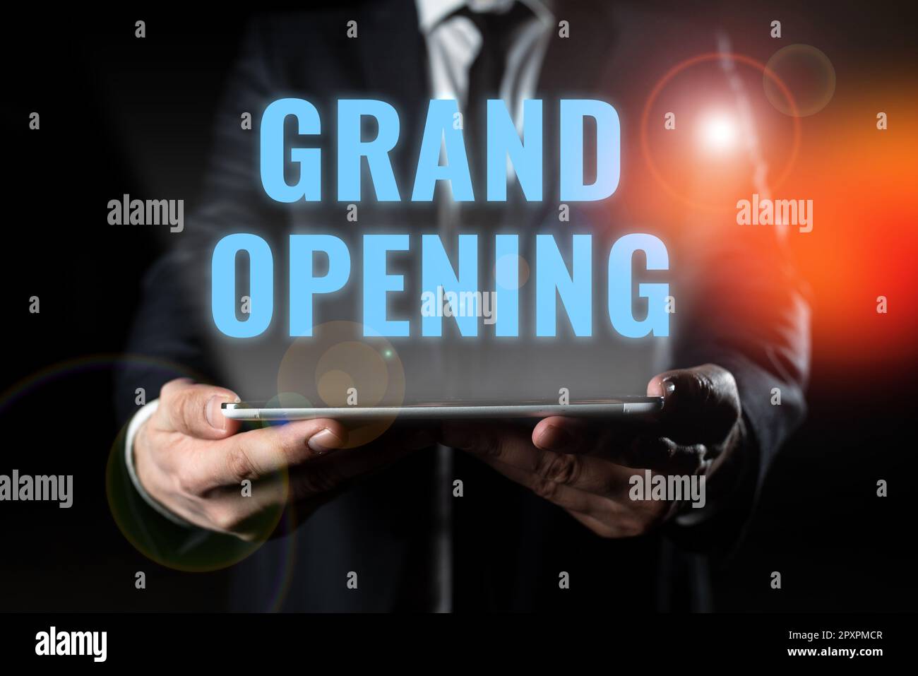 Text caption presenting Grand Opening, Word for Ribbon Cutting New ...