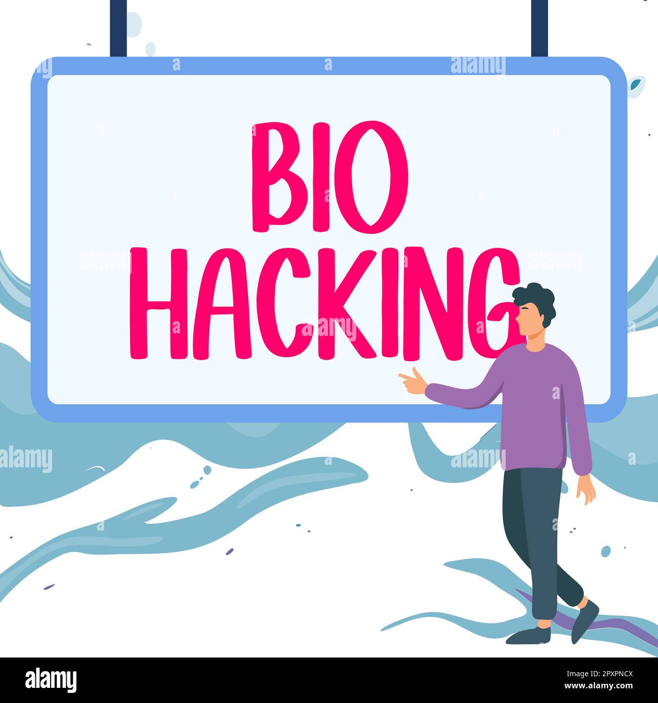 Text showing inspiration Bio Hacking, Internet Concept exploiting ...