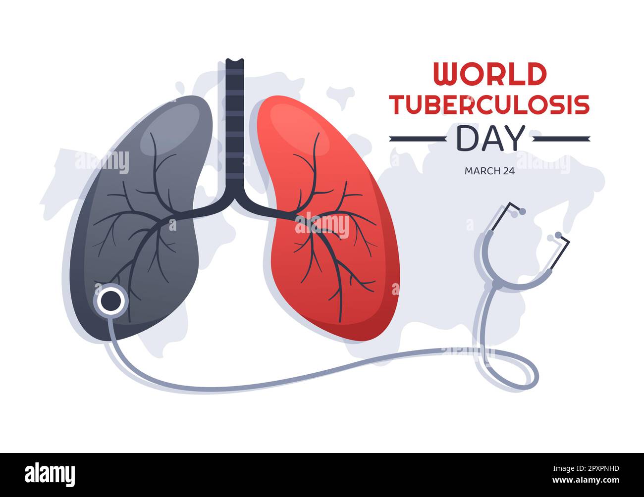 World Tuberculosis Day on March 24 Illustration with Pictures of the ...