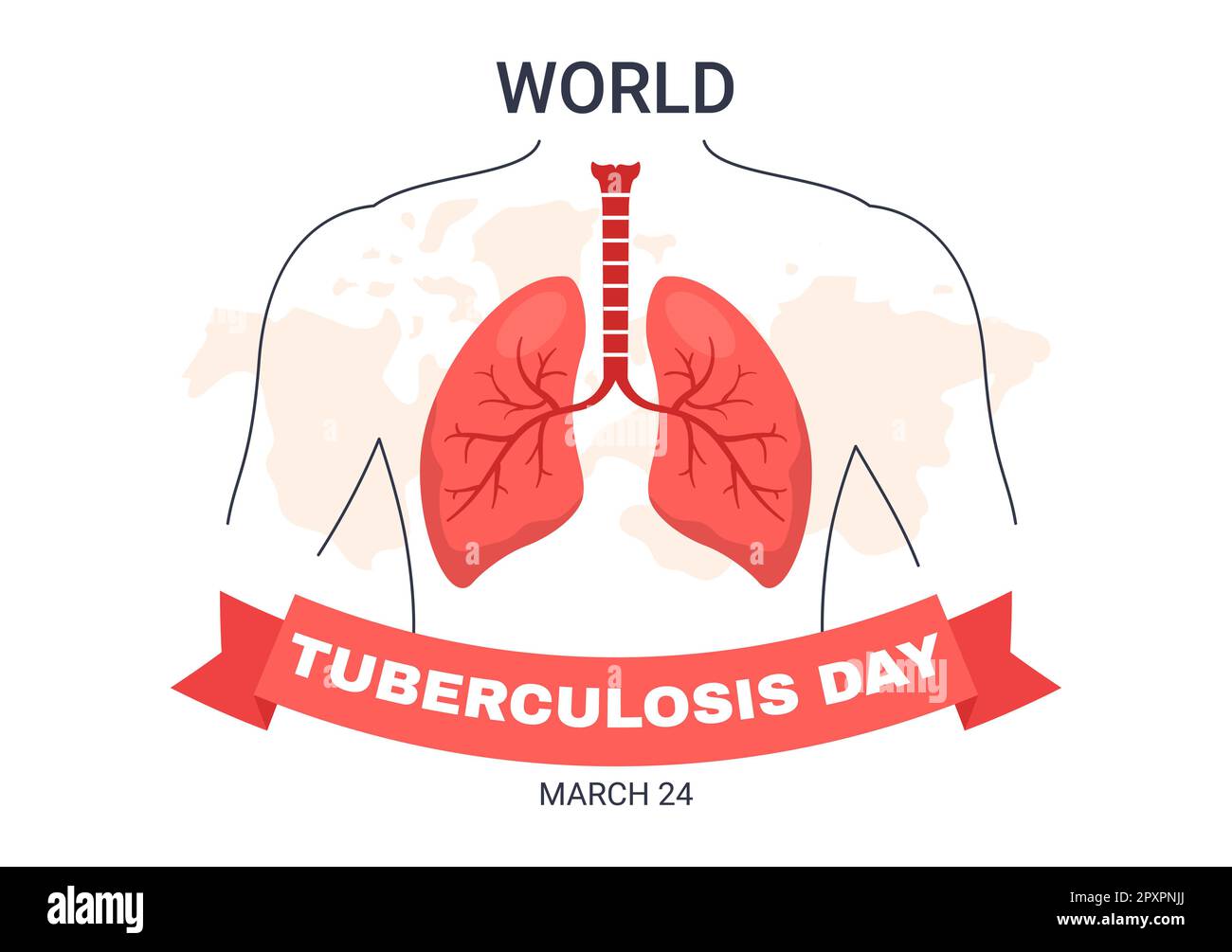World Tuberculosis Day on March 24 Illustration with Pictures of the ...