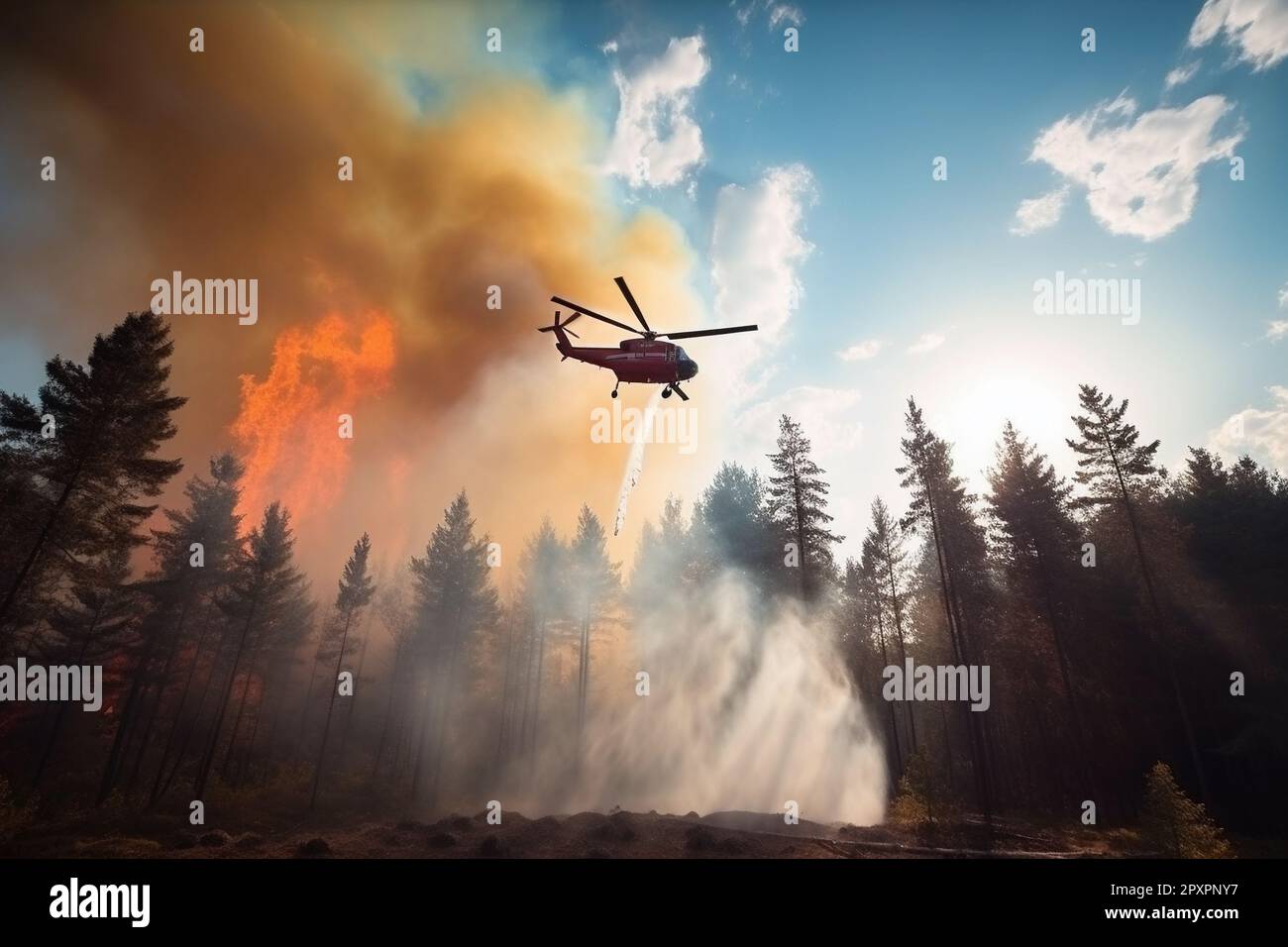 Fire fighting helicopter bushfire hi-res stock photography and images ...