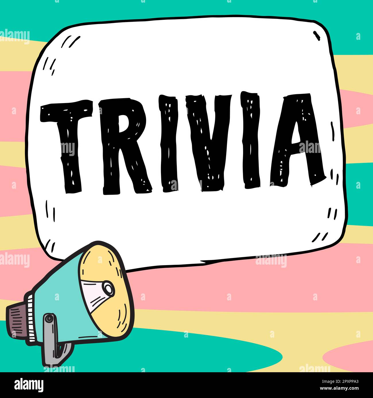 Writing displaying text Trivia, Business showcase details ...