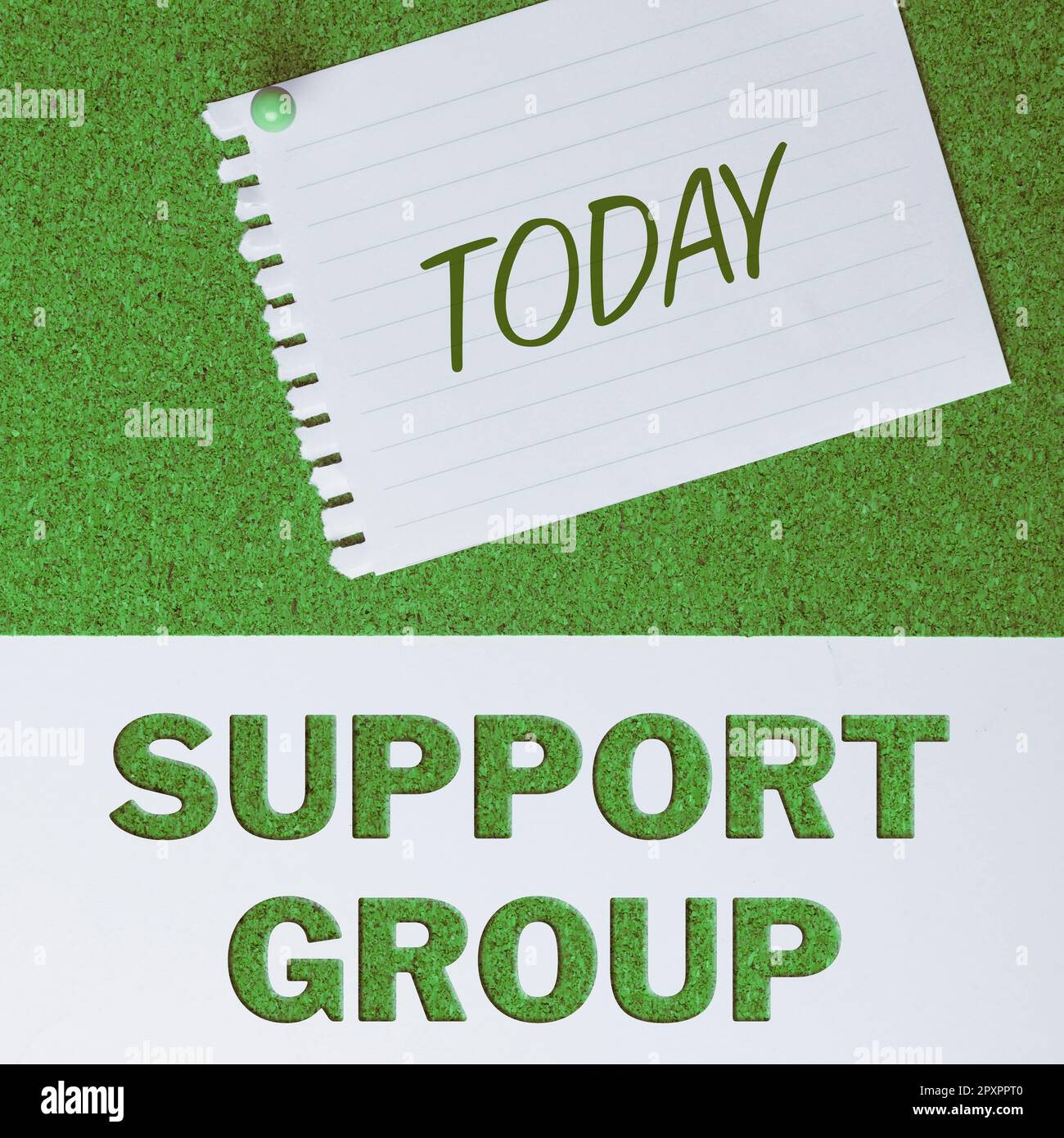 Sign displaying Support Group, Business approach number of people ...