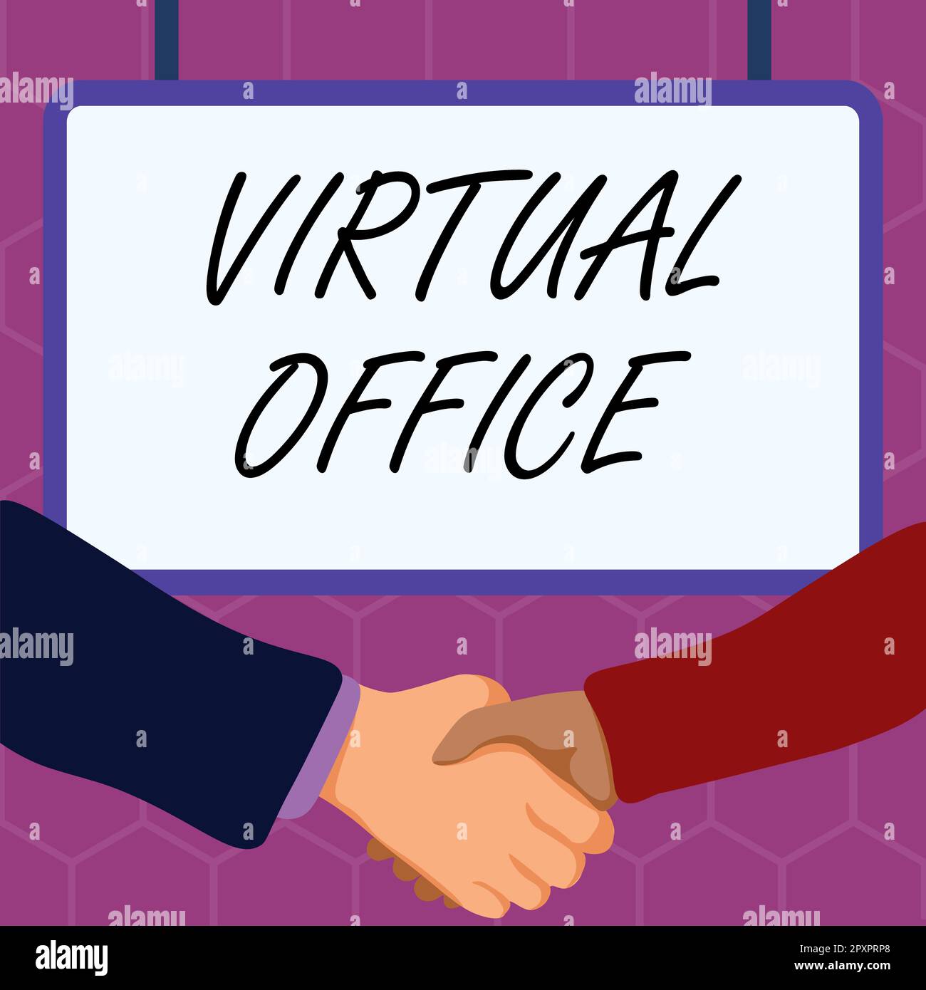 Hand writing sign Virtual Office, Business overview Mobile work ...