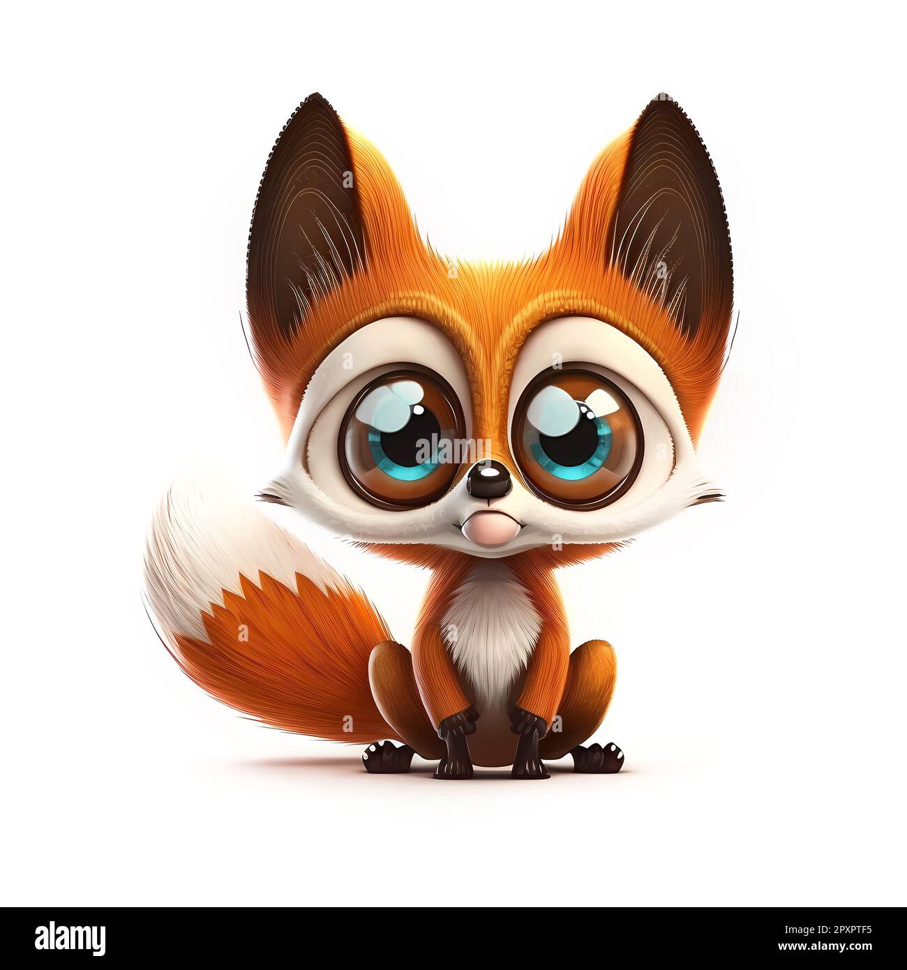 Cartoon Baby Animal With Big Eyes
