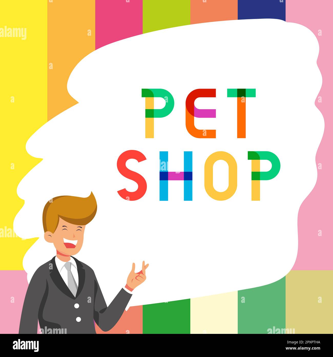 Hand writing sign Pet Shop, Business approach Retail business that ...