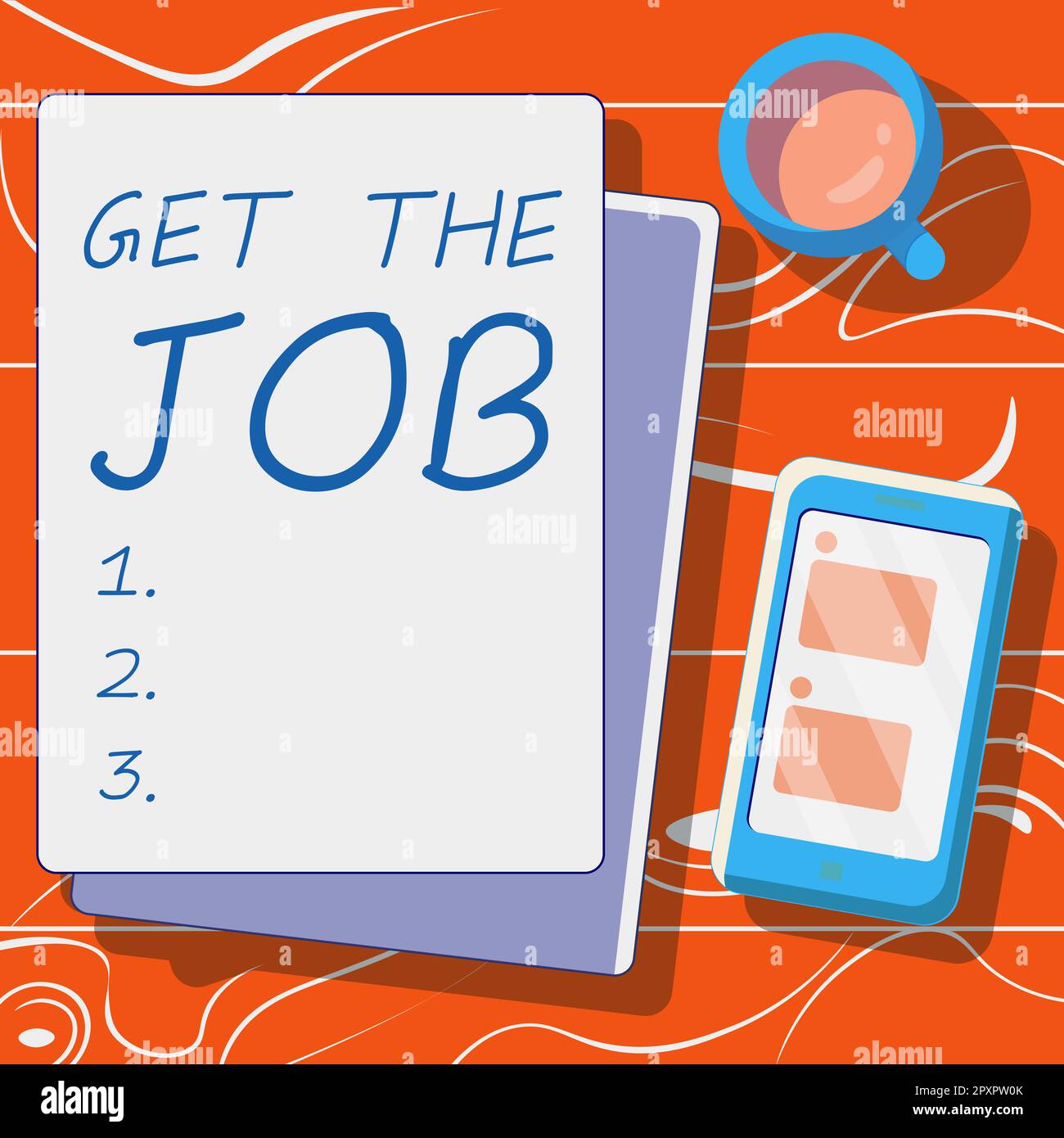 Sign displaying Get The Job, Word for Obtain position employment work ...