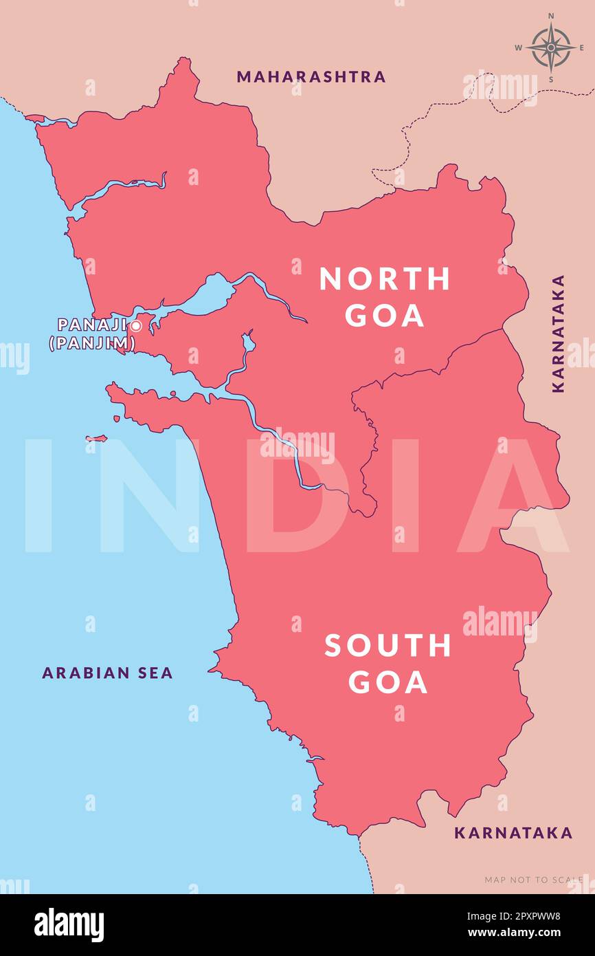 Map of goa and panaji Stock Vector Images - Alamy