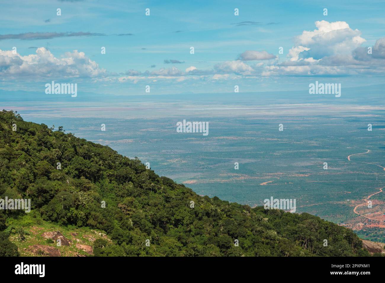 Aerial view of Namanga Town in Kenya Stock Photo - Alamy