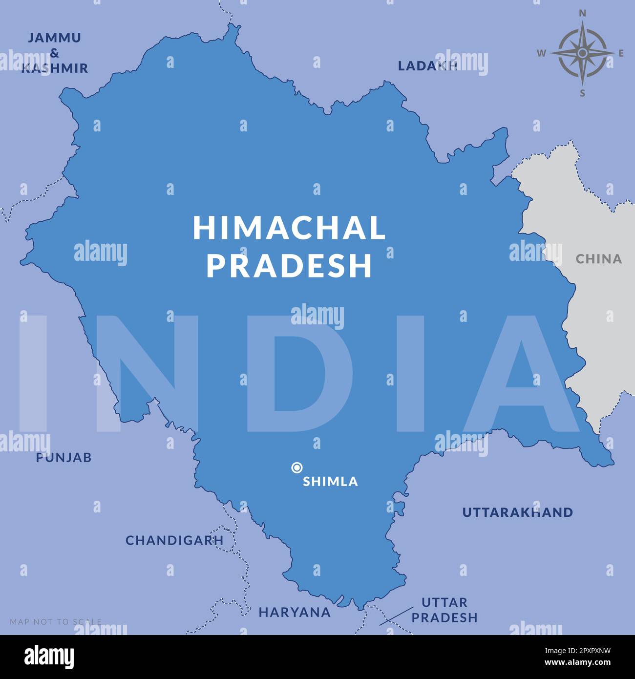 State of himachal Stock Vector Images - Alamy