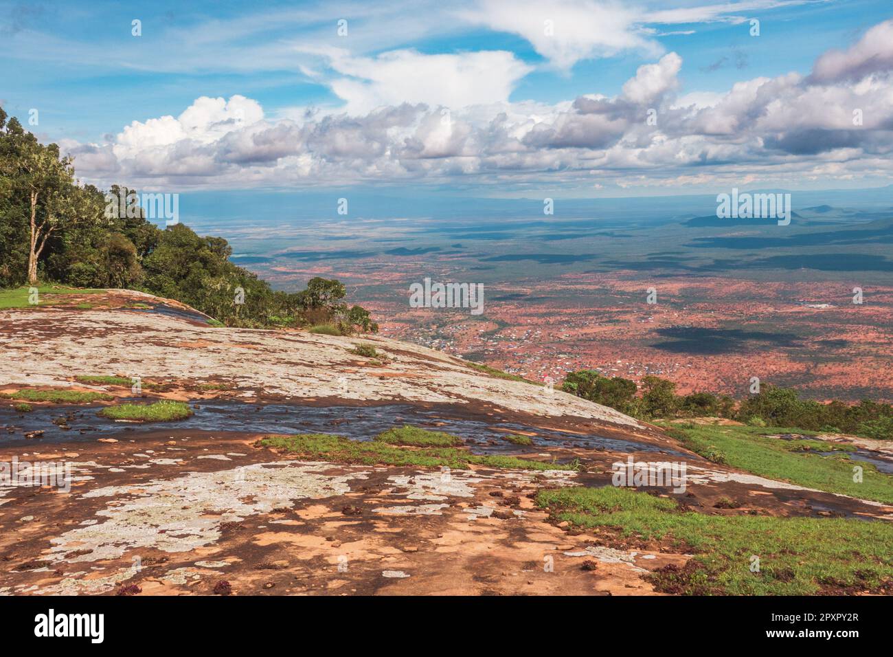 Aerial view of Namanga Town in Kenya Stock Photo - Alamy