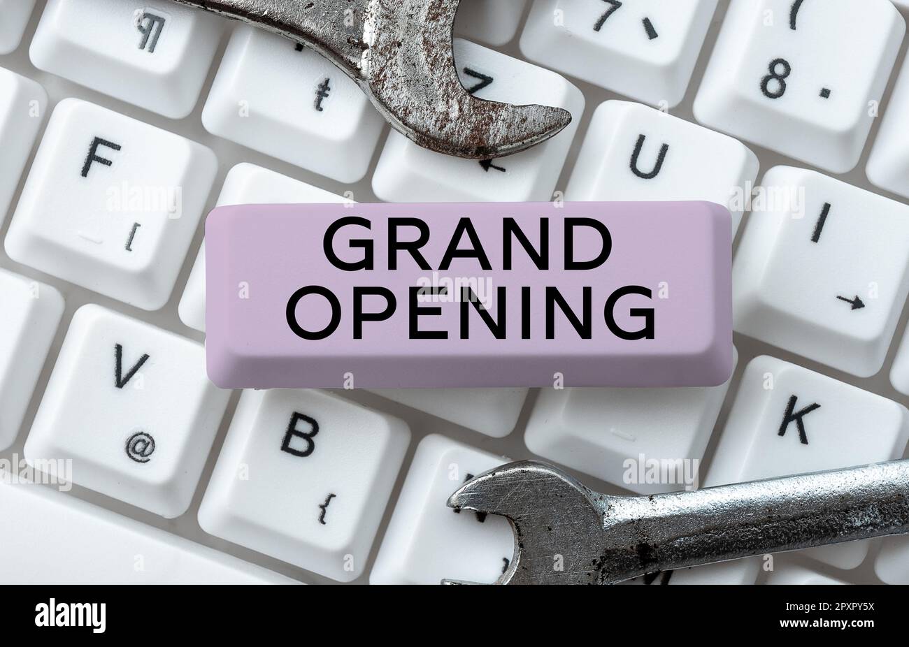 Inspiration showing sign Grand Opening, Concept meaning Ribbon Cutting ...