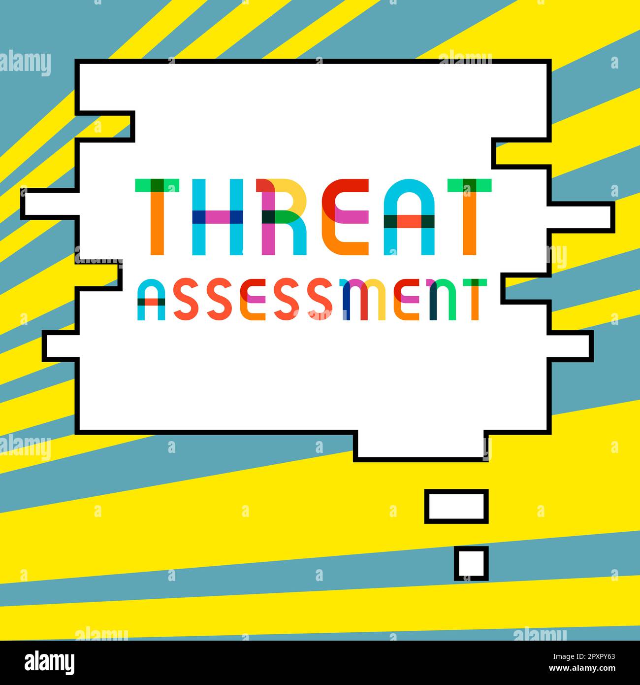 Hand writing sign Threat Assessment, Business concept determining the ...