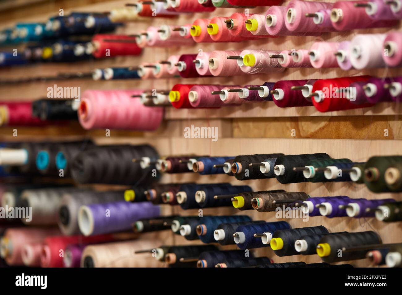 Colorful cotton thread rolls for sewing machine. thread spools for ...