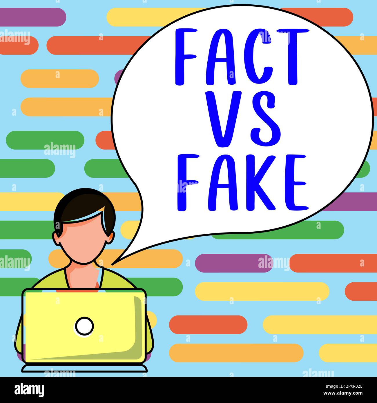 Conceptual caption Fact Vs Fake, Word for Is it true or is false doubt ...