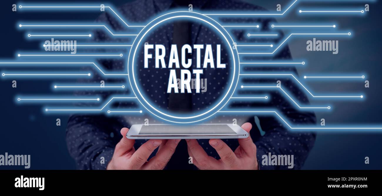 Hand writing sign fractal hi-res stock photography and images - Alamy