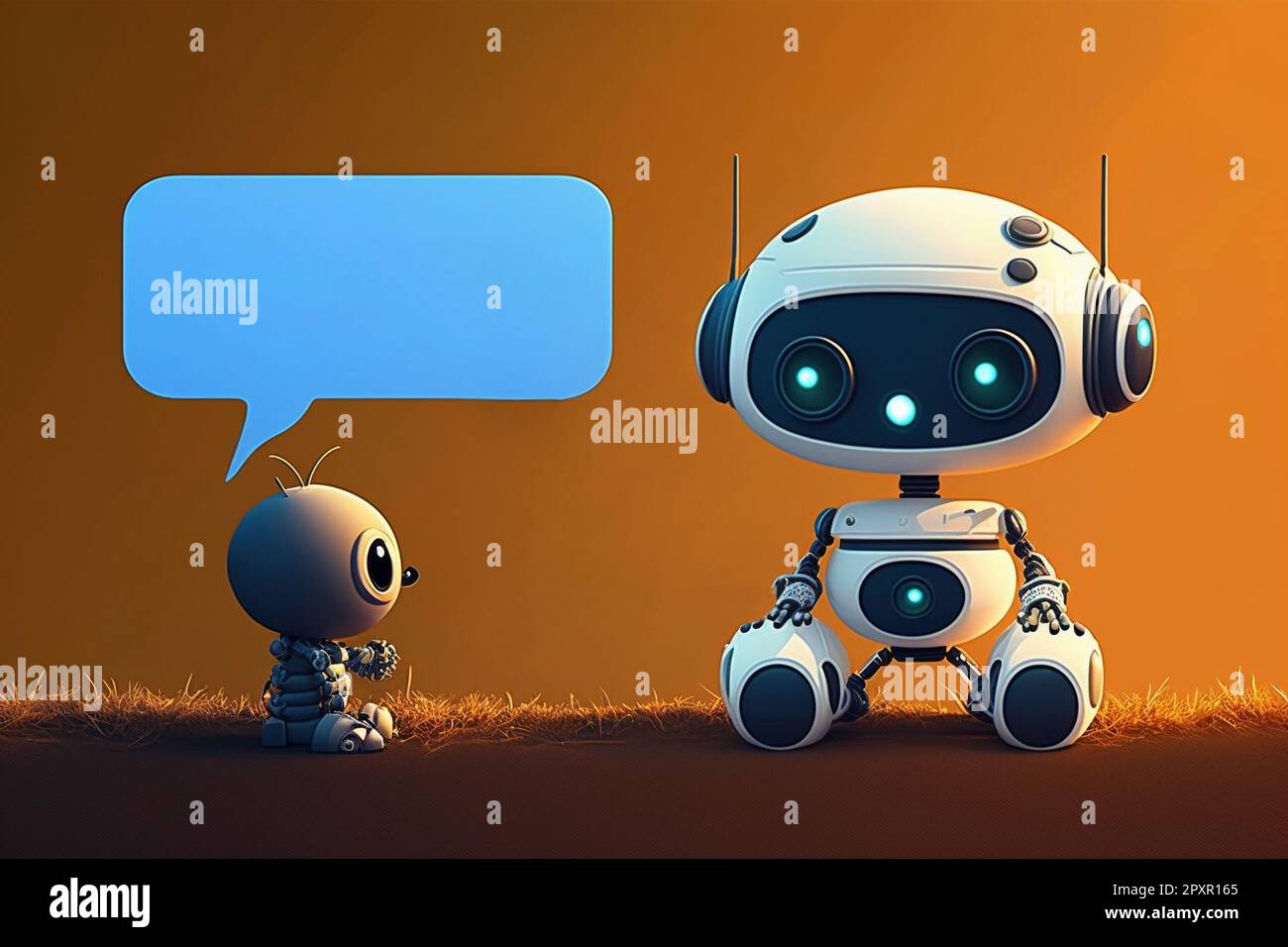 Two robots talking hi-res stock photography and images - Alamy